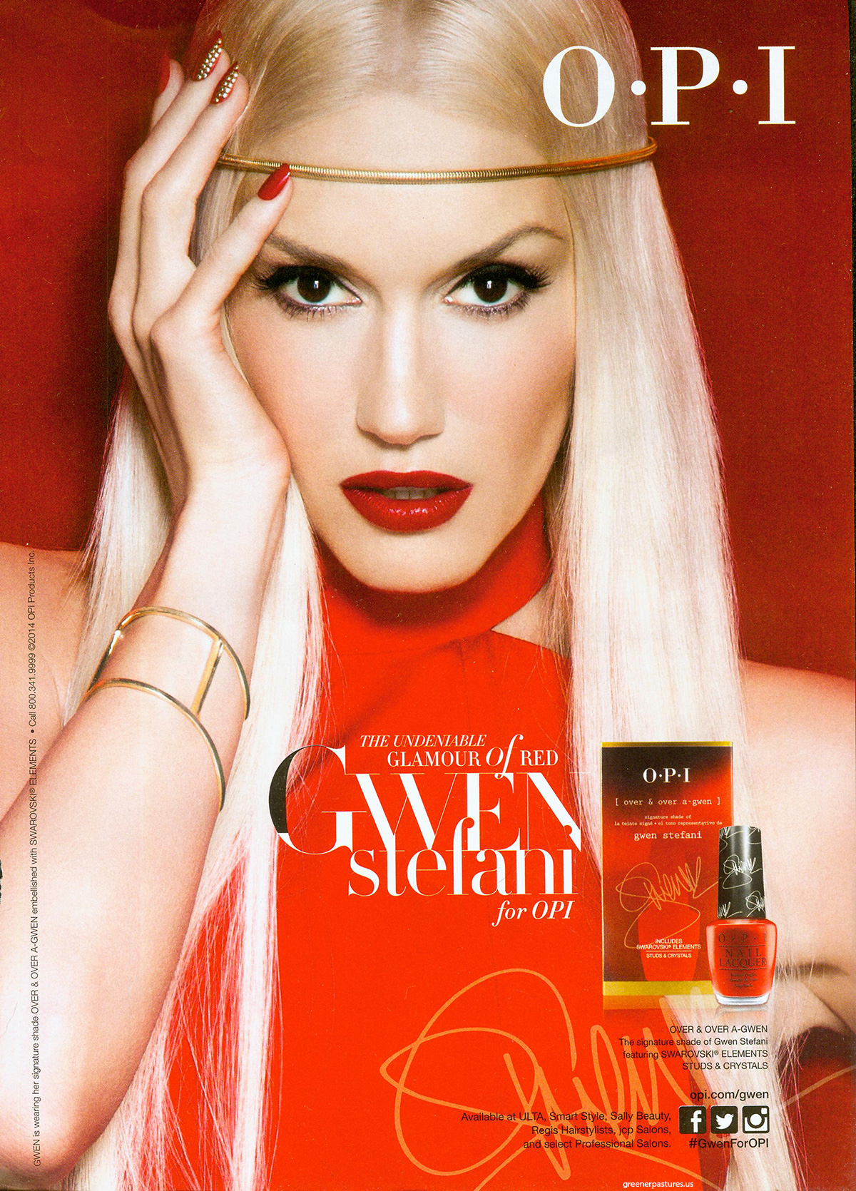 Greener Pastures – a No Doubt fan site » Archive » OPI scan, YouTube page